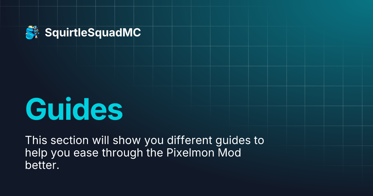Guides | SquirtleSquadMC